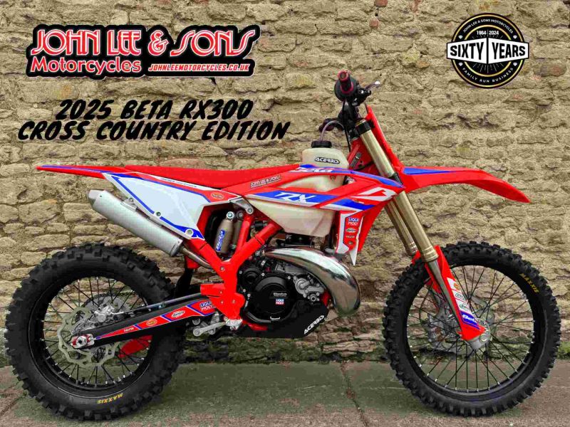 New Beta RX300 2025 CROSS COUNTRY EDITION RED - John Lee Motorcycles